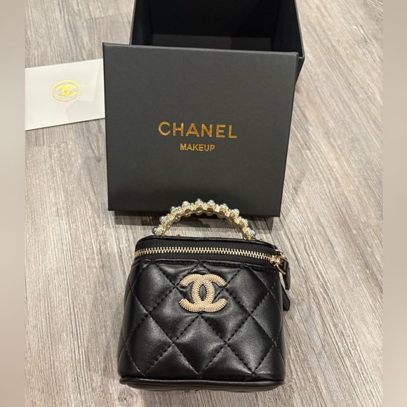 None | Bags | Chanel Makeup Vip Vanity Bag In Black | Poshmark